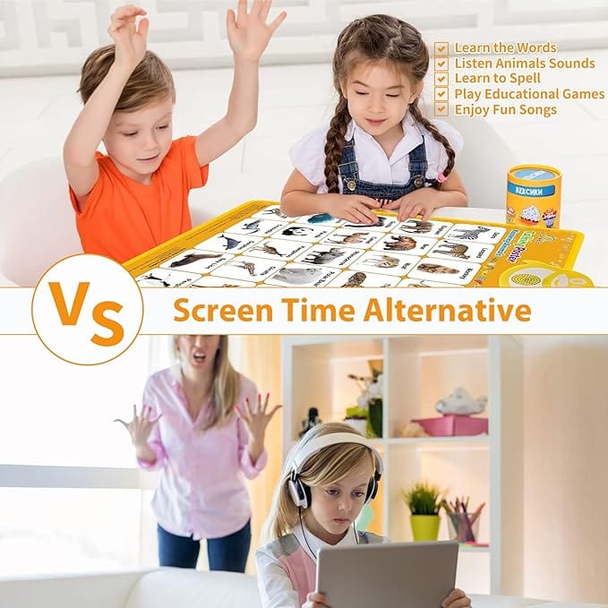 Interactive Animal Wall Chart, Knowing Animals & Music Educational Pos ...